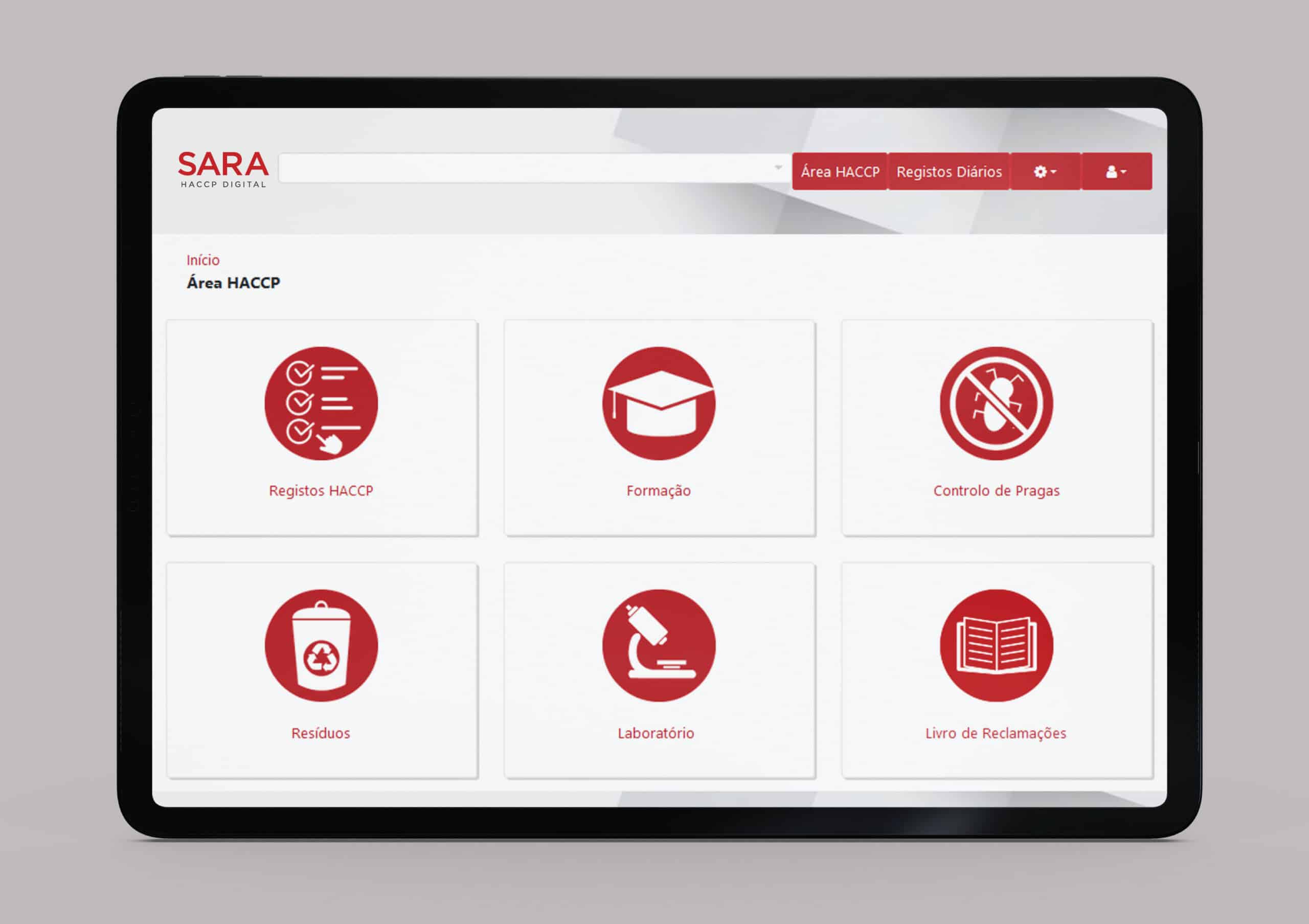 SARA HACCP - Sistema de Automação e Registo Alimentar digital